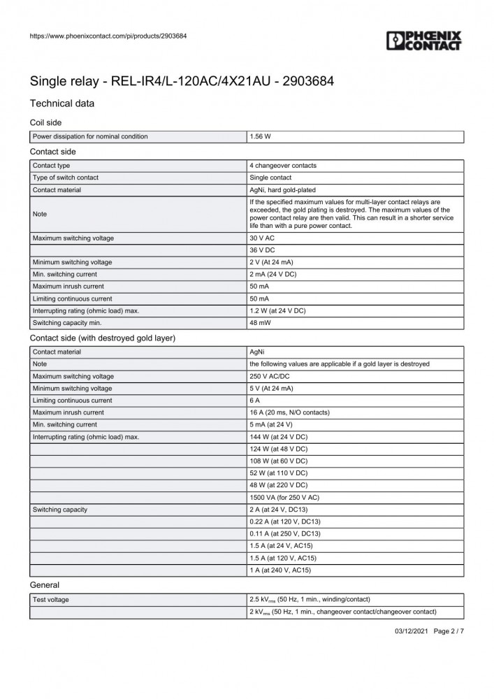 Phoenix Contact 2903684 datasheet page 2