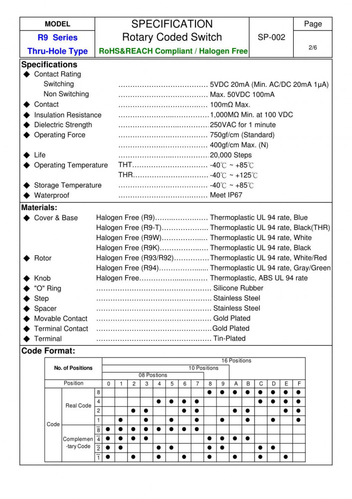BIWIN R9 series datasheet page 2