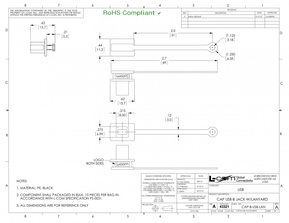 CAP-B-USB-LAN technical document preview