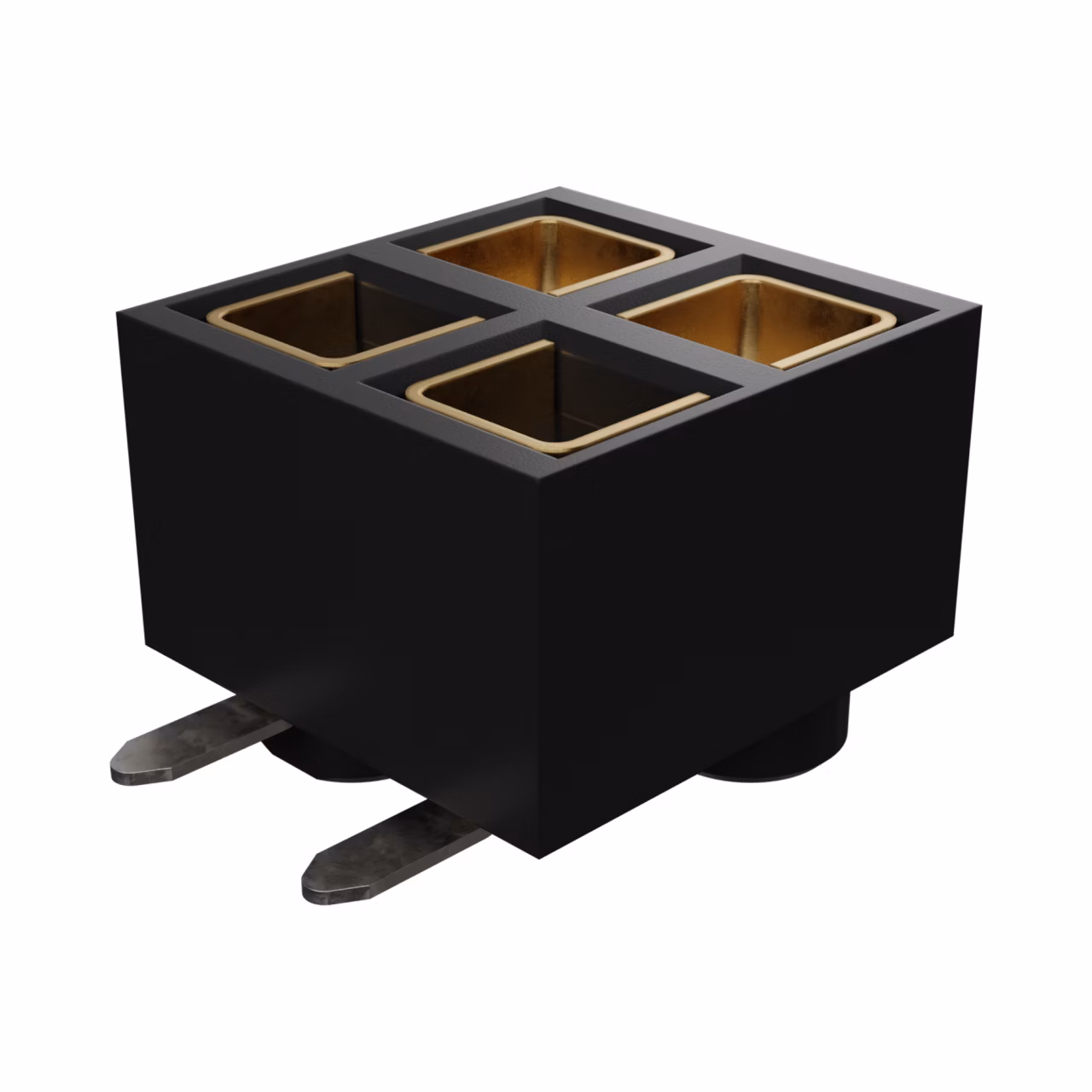 2.00mm Pitch Milli-Grid Receptacle, Surface Mount, Bottom Entry, 0.13µm Gold (Au) Plating, 4 Circuits, with Peg, Tube, Lead-Free for sale