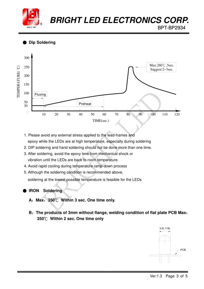 BPT-BP2934 datasheet page 4