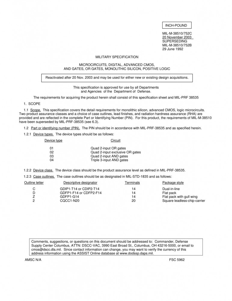 54AC08/BCA datasheet page 2