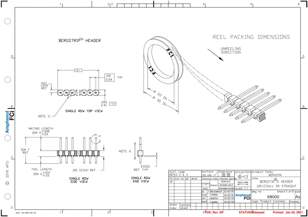 Amphenol BergStik II drawing page 3