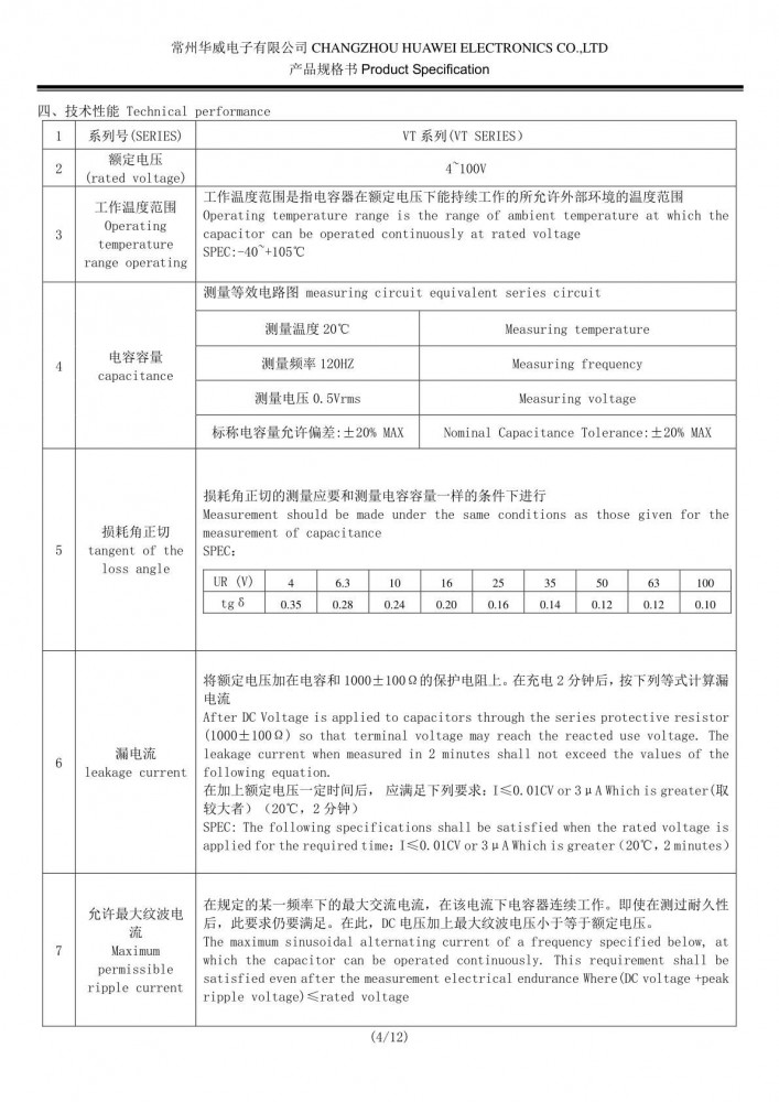 VT Series datasheet page 5