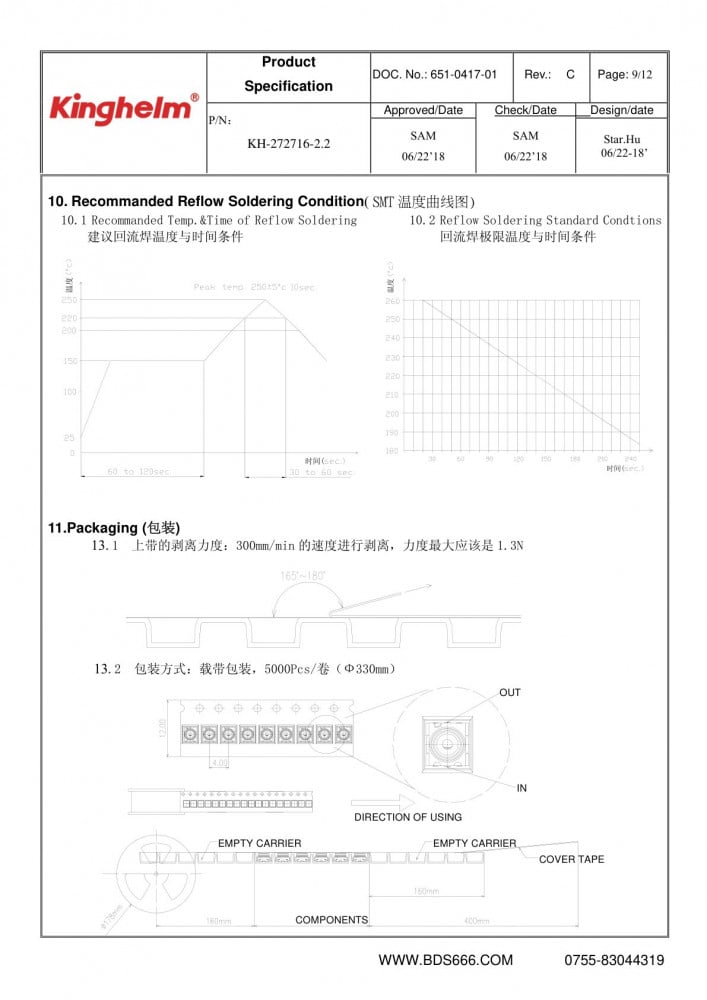 KH-272716-2.2 specification page 9
