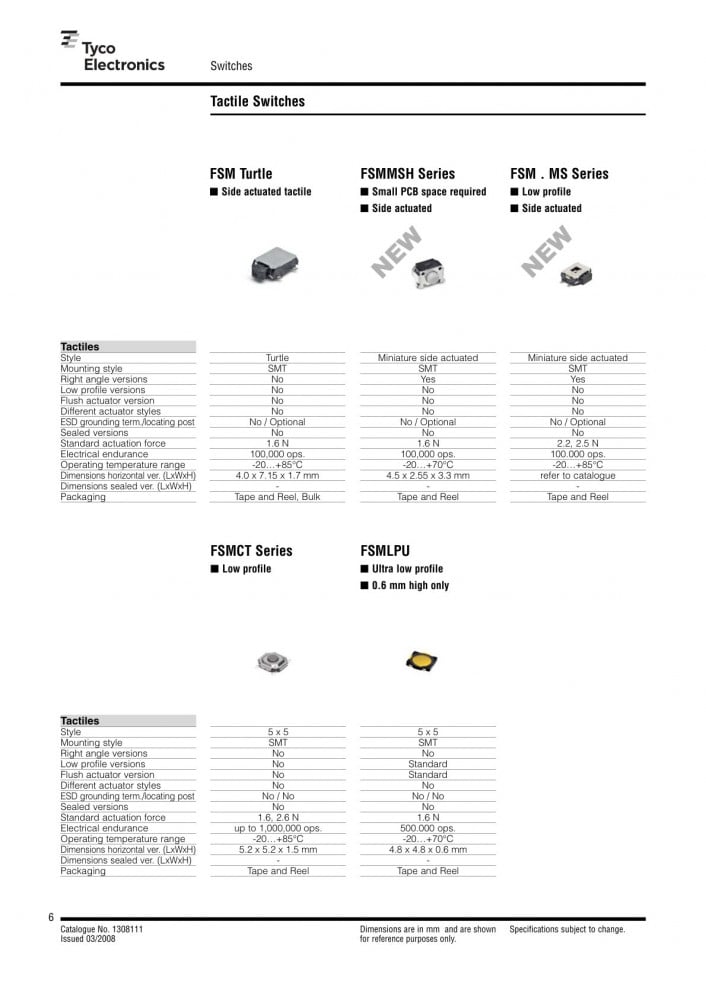 TE Connectivity switches catalog page 7