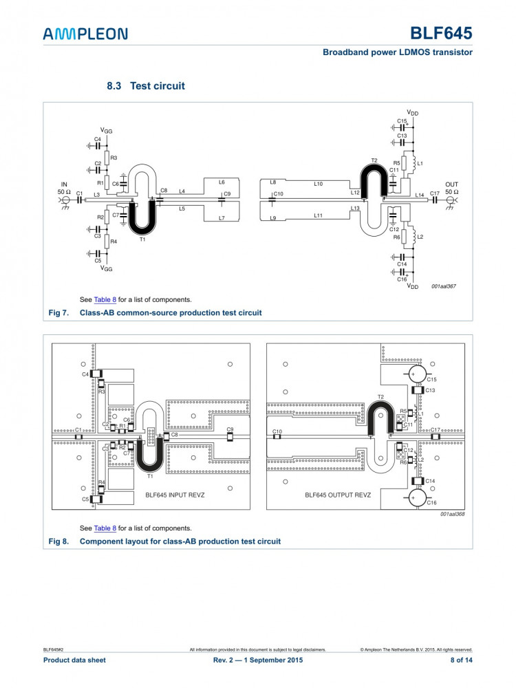 BLF645 datasheet page 8