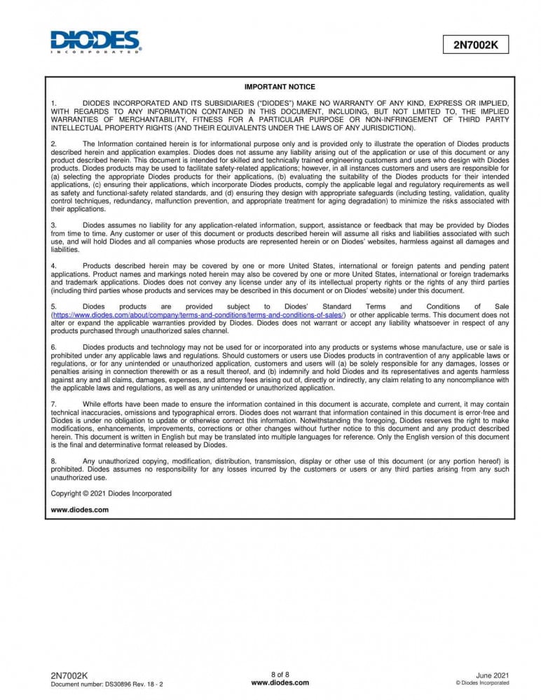 2N7002KQ-13 datasheet page 8