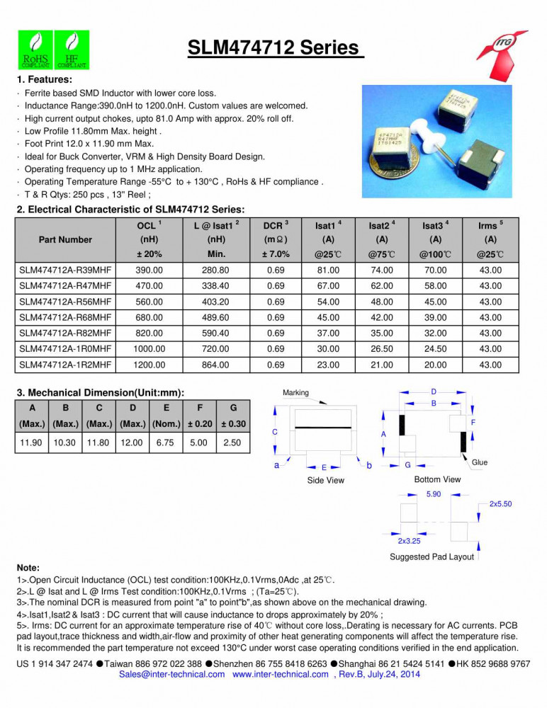 SLM474712 technical document page 1