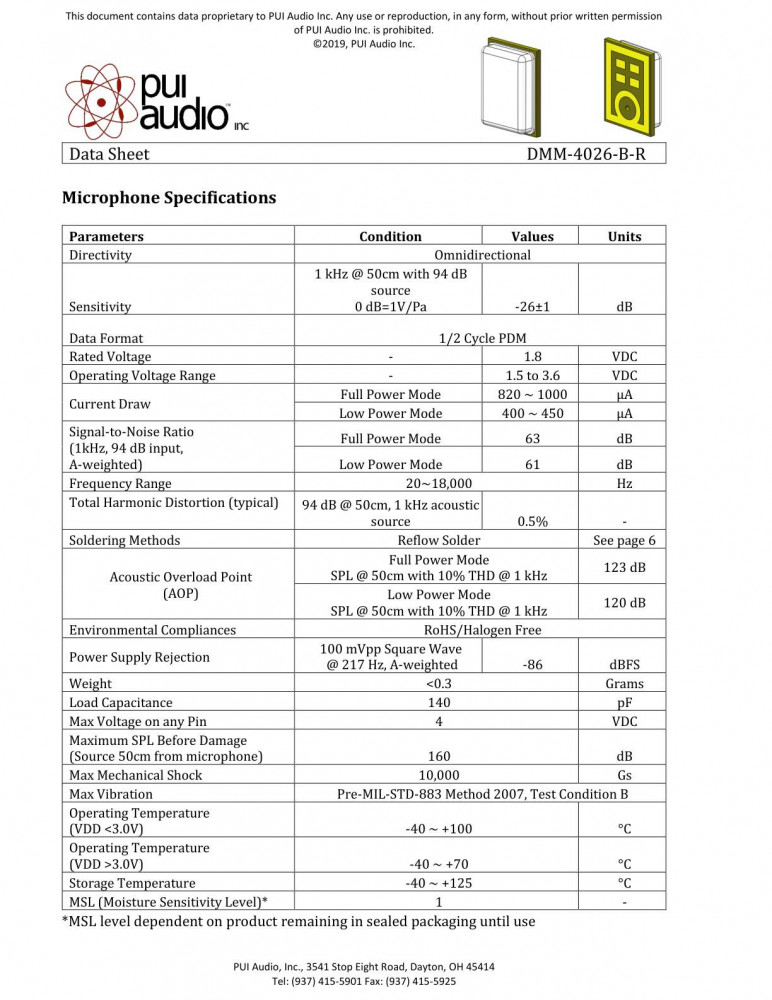DMM-4026-B-R technical document, page 1