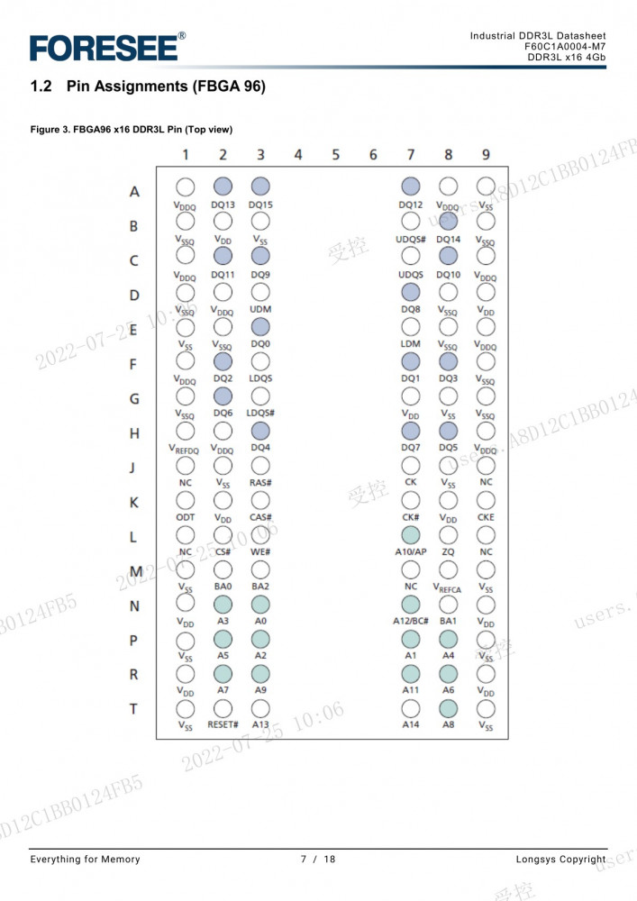 FORESEE DDR3L datasheet page 7