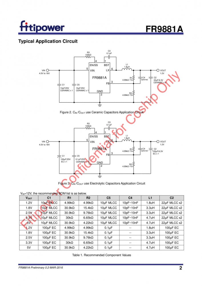 FR9881AS6 datasheet page 2