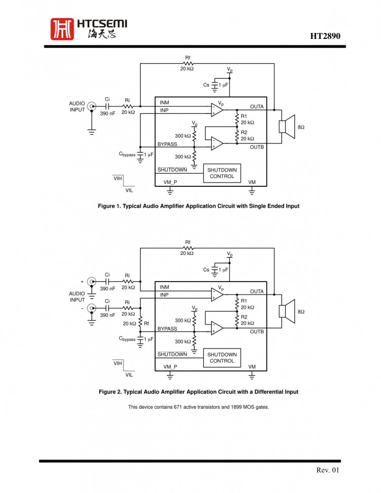 HT2890 datasheet page 2
