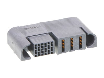 EXTreme Ten60Power Right-Angle Plug with Side Guides, 8 DC Power Circuits, Press Fit Tail