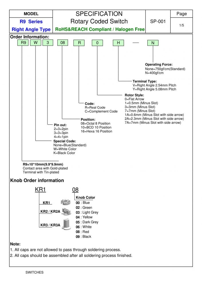 BIWIN R9 Series datasheet page 1