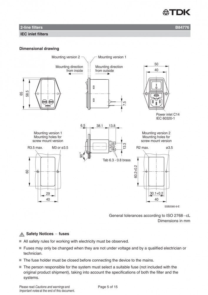 B84776 datasheet page 5