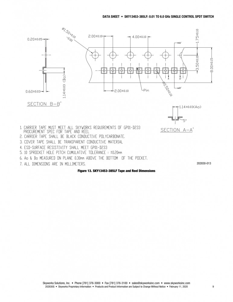 SKY13453-385LF datasheet page 9