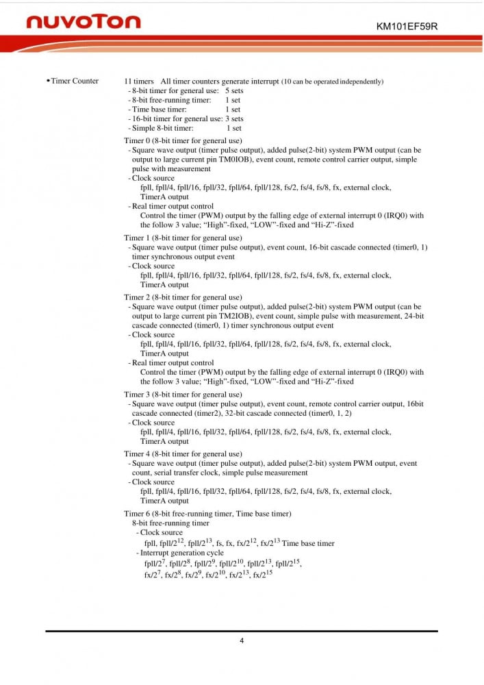 KM101EF59R datasheet page 5