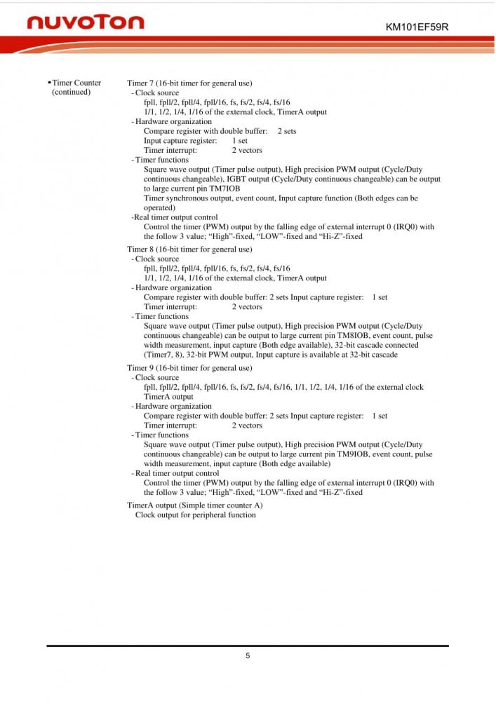 KM101EF59R datasheet page 6
