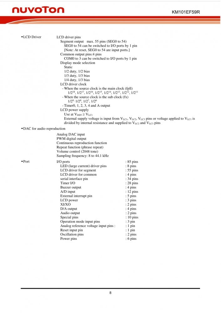 KM101EF59R datasheet page 9