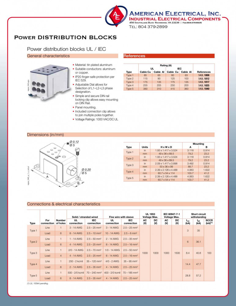 54UL1012 technical document page 2