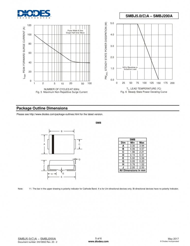SMBJ26A-13-F datasheet page 5