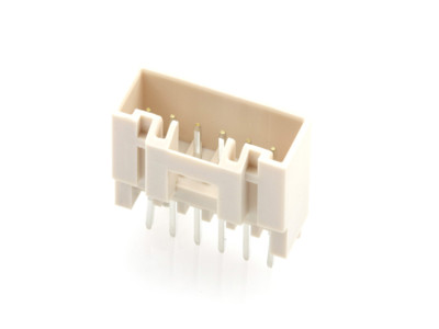 2.00mm Pitch MicroTPA Wire-to-Board Header, Vertical, Kinked PC Tail, with Inner Positive Lock, 6 Circuits, Natural for sale