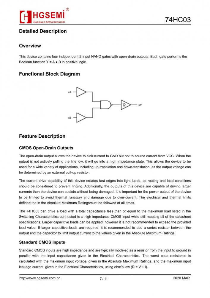 74HC03MT/TR datasheet page 7
