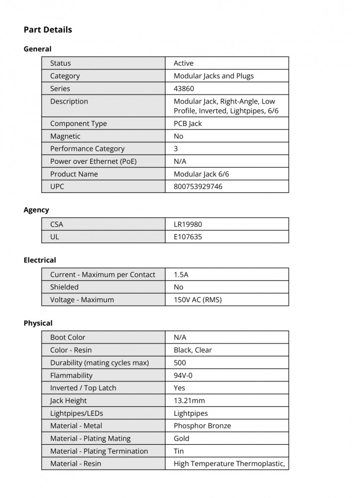 MOLEX 438600008 technical document image, page 2