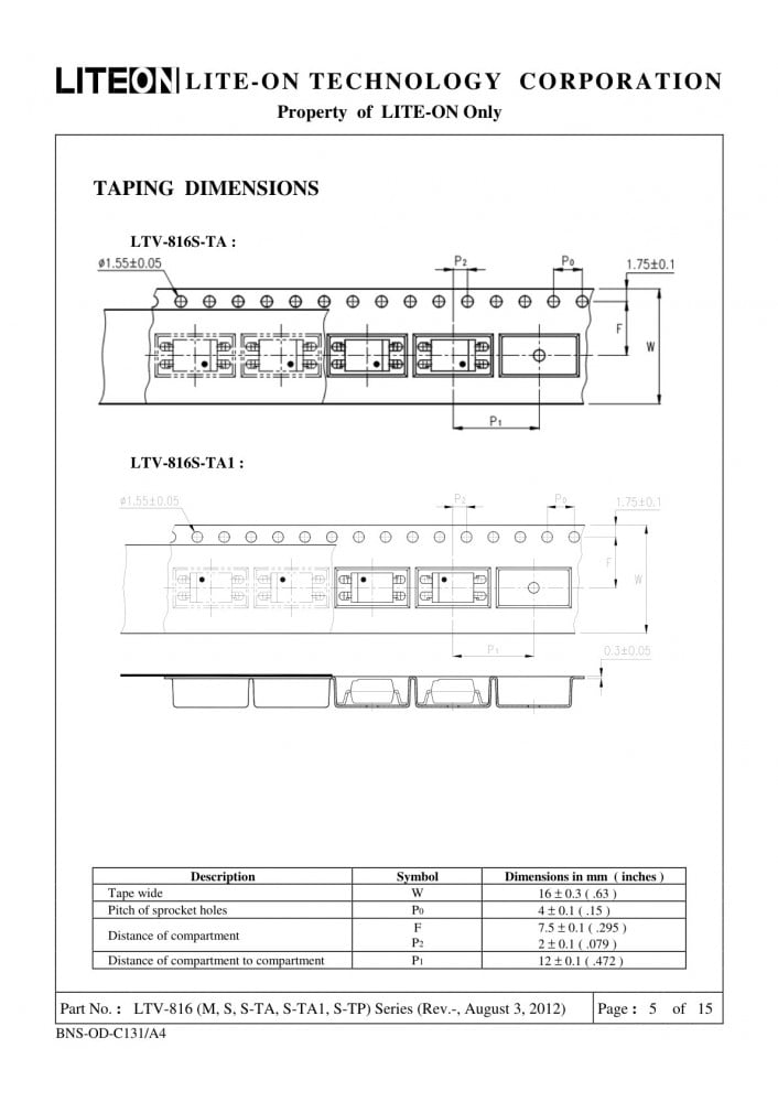 LTV-816 datasheet page 5