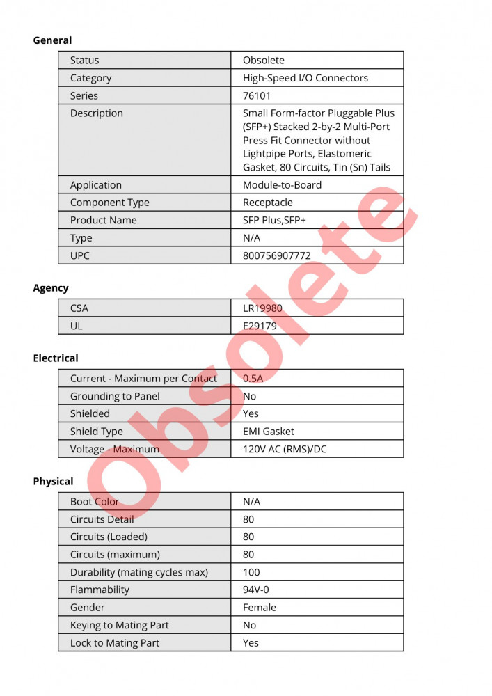 MOLEX 761015001 technical document image 2