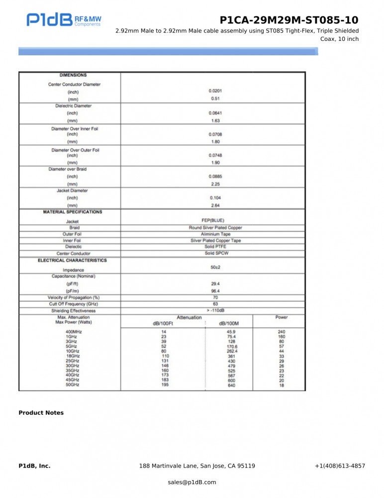 P1CA-29M29M-ST085-10 technical document page 2
