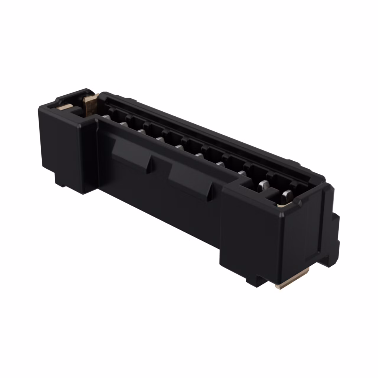 1.50mm Pitch, Micro-Lock Plus PCB Header, Single Row, Right Angle, Surface Mount, Tin-Bismuth Plating, Positive Lock, 10 Circuits, Black for sale