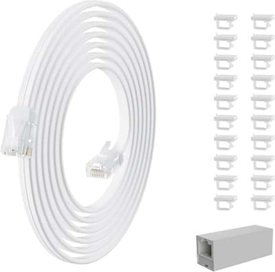 Amphenol MP-52RJ11SNNE-100 Modular RJ11 Ethernet Cable for sale