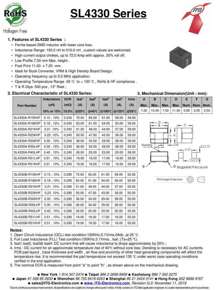 SL4330 technical document page 1