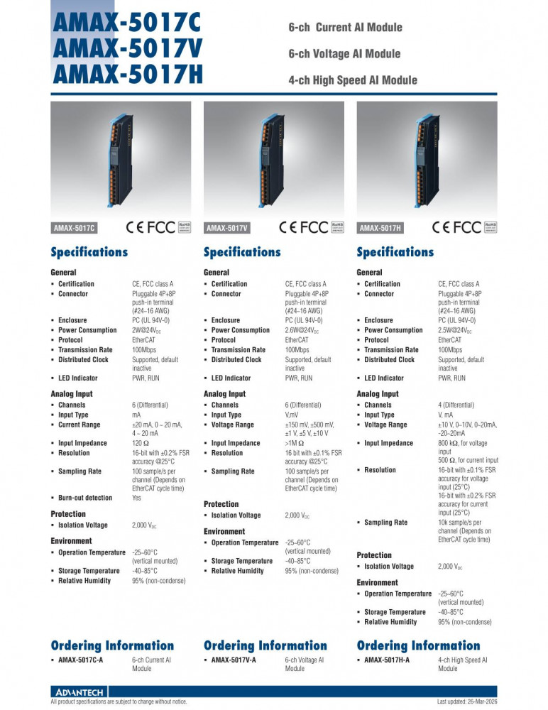 AMAX-5017 series product documentation preview
