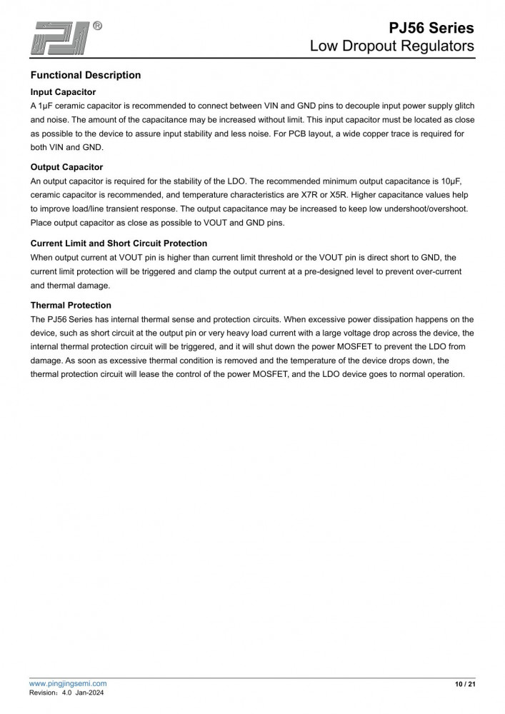 PJ56L33SE datasheet page 10