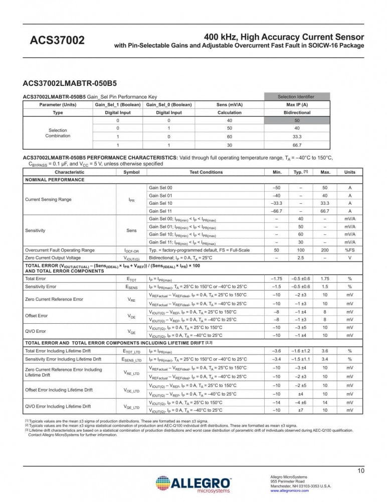 ACS37002 datasheet page 10