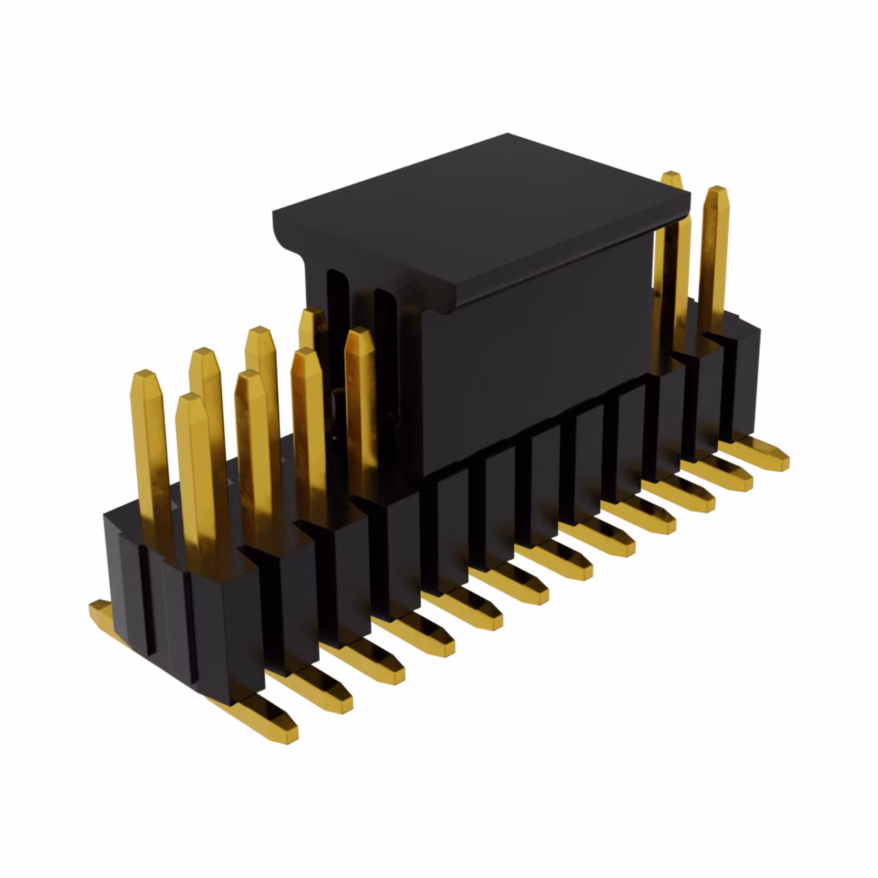Slim-Grid Header, 24 Circuits, Surface Mount, Vertical, Unshrouded, 0.05µm Overall Gold (Au) Plated, with Pick-and-Place Cap, Tube, Lead-Free for sale