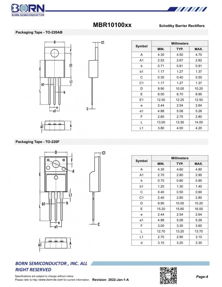 MBR10100FCT datasheet page 4