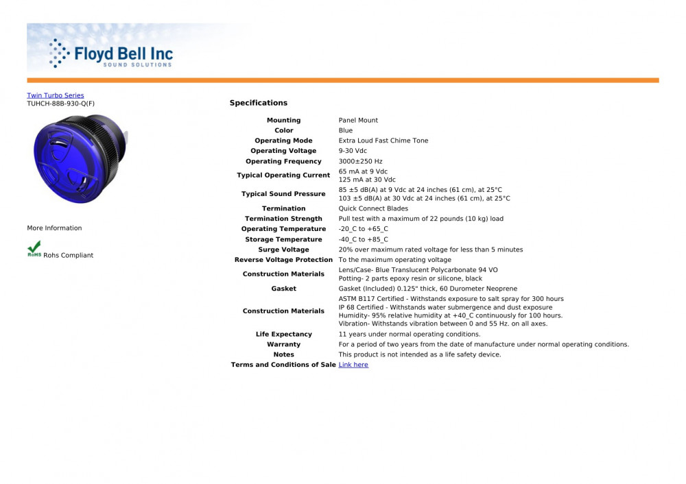 TUHCH-88B-930-Q(F) technical document page 1