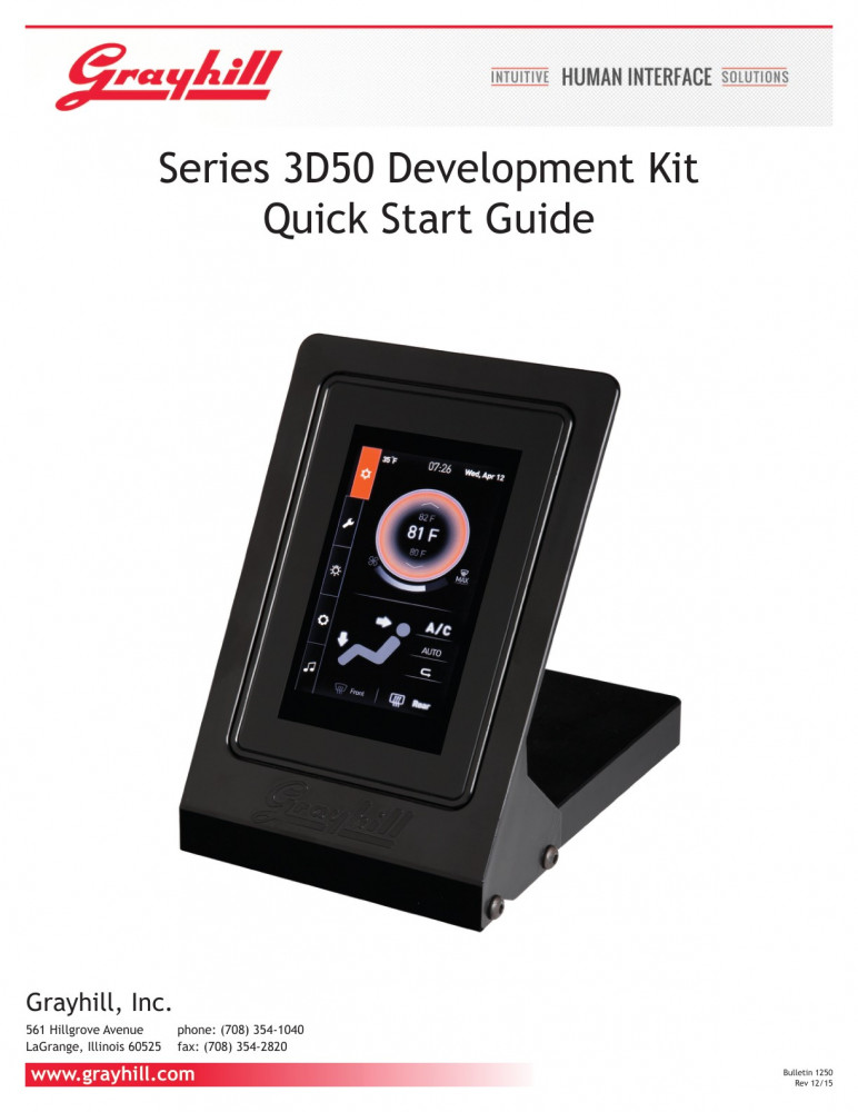3D50 development kit guide page 1