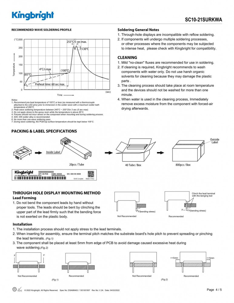SC10-21SURKWA datasheet page 4
