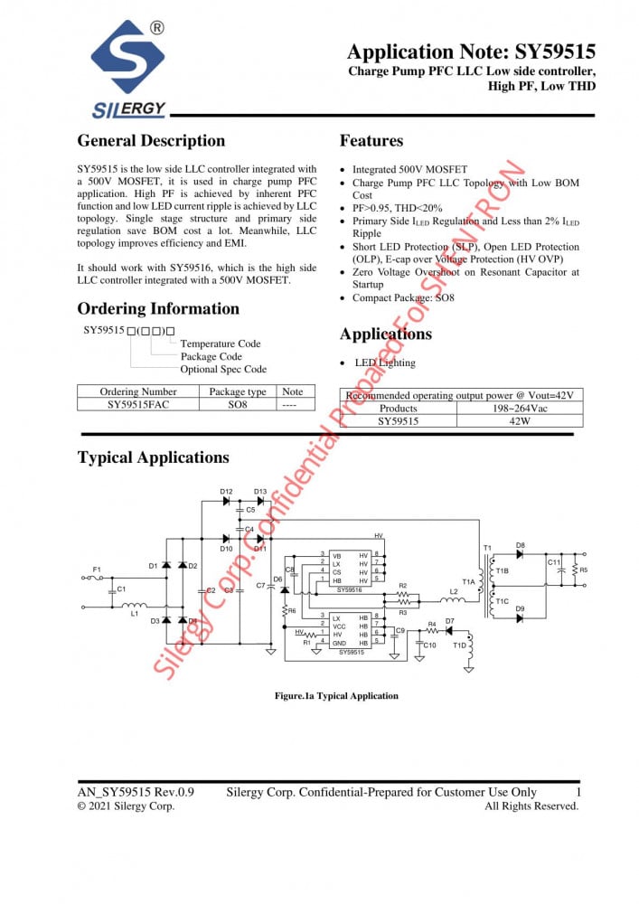 SY59515FAC datasheet page 1