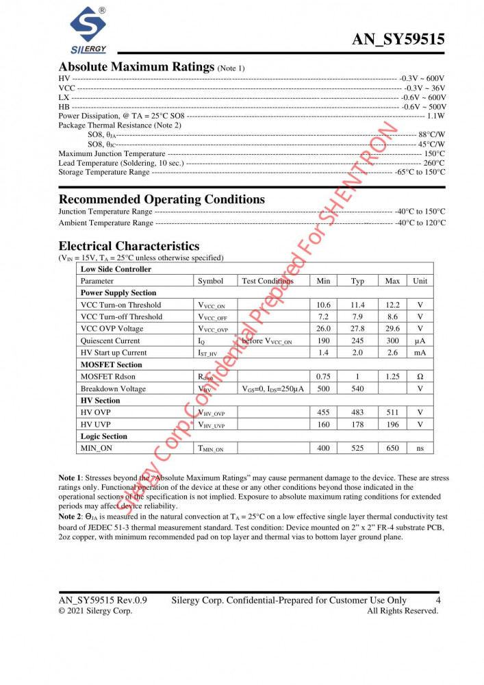SY59515FAC datasheet page 4