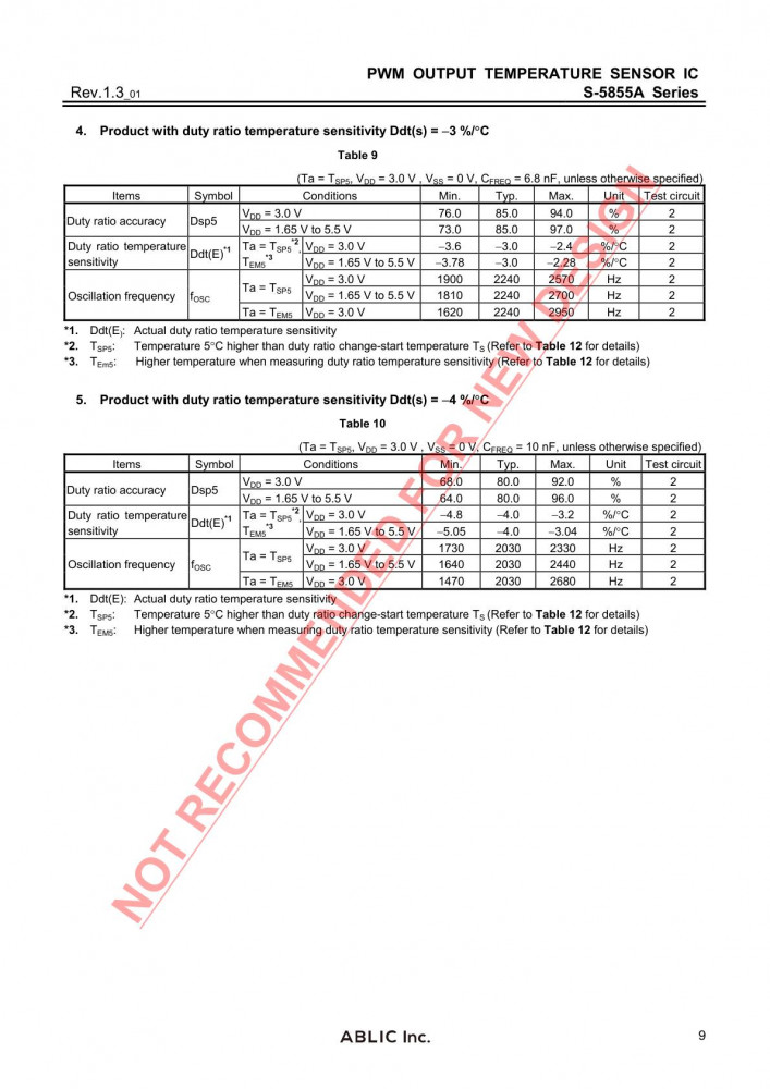 S-5855A datasheet page 9