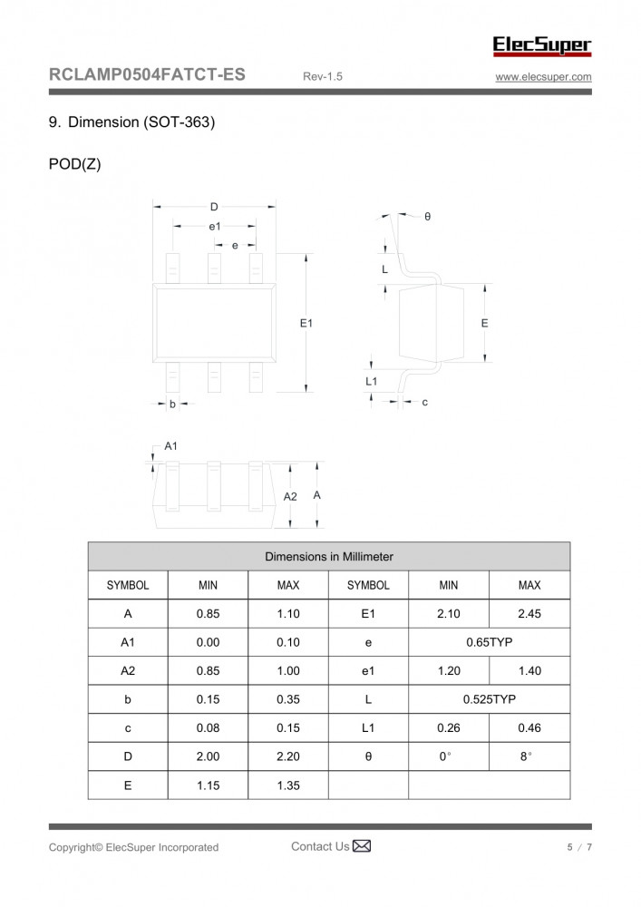 RCLAMP0504FATCT-ES datasheet page 5