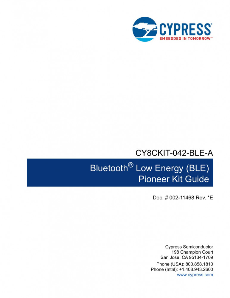 CY8CKIT-042-BLE-A guide page 2