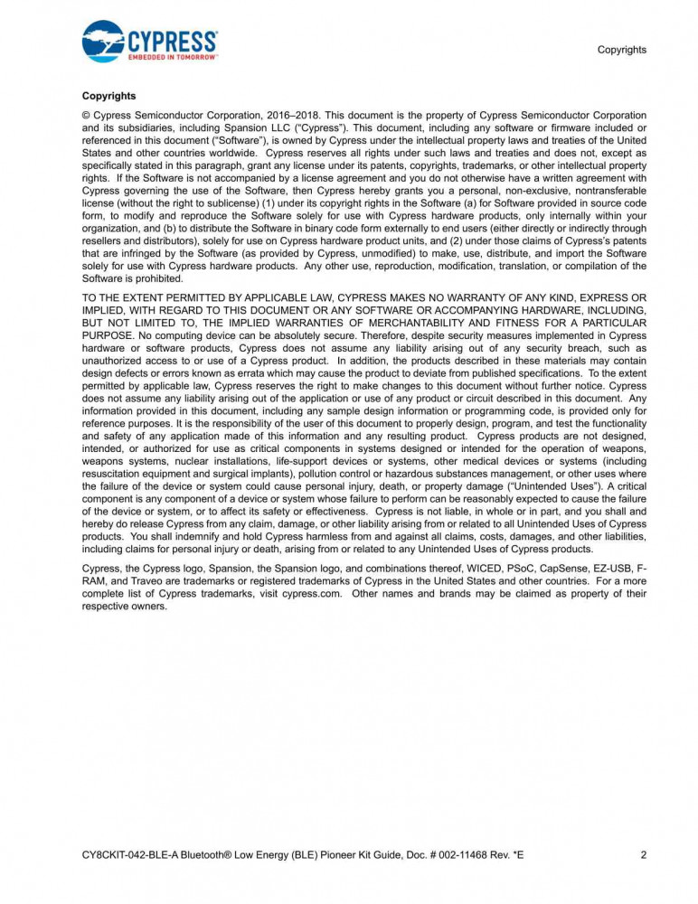 CY8CKIT-042-BLE-A guide page 3