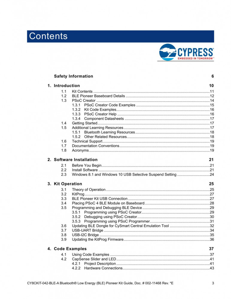 CY8CKIT-042-BLE-A guide page 4